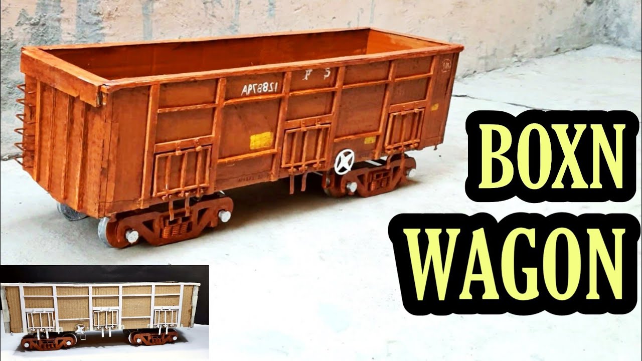 How To Make Train Coach |BOXN Wagon | Cardboard Train Model | How To ...