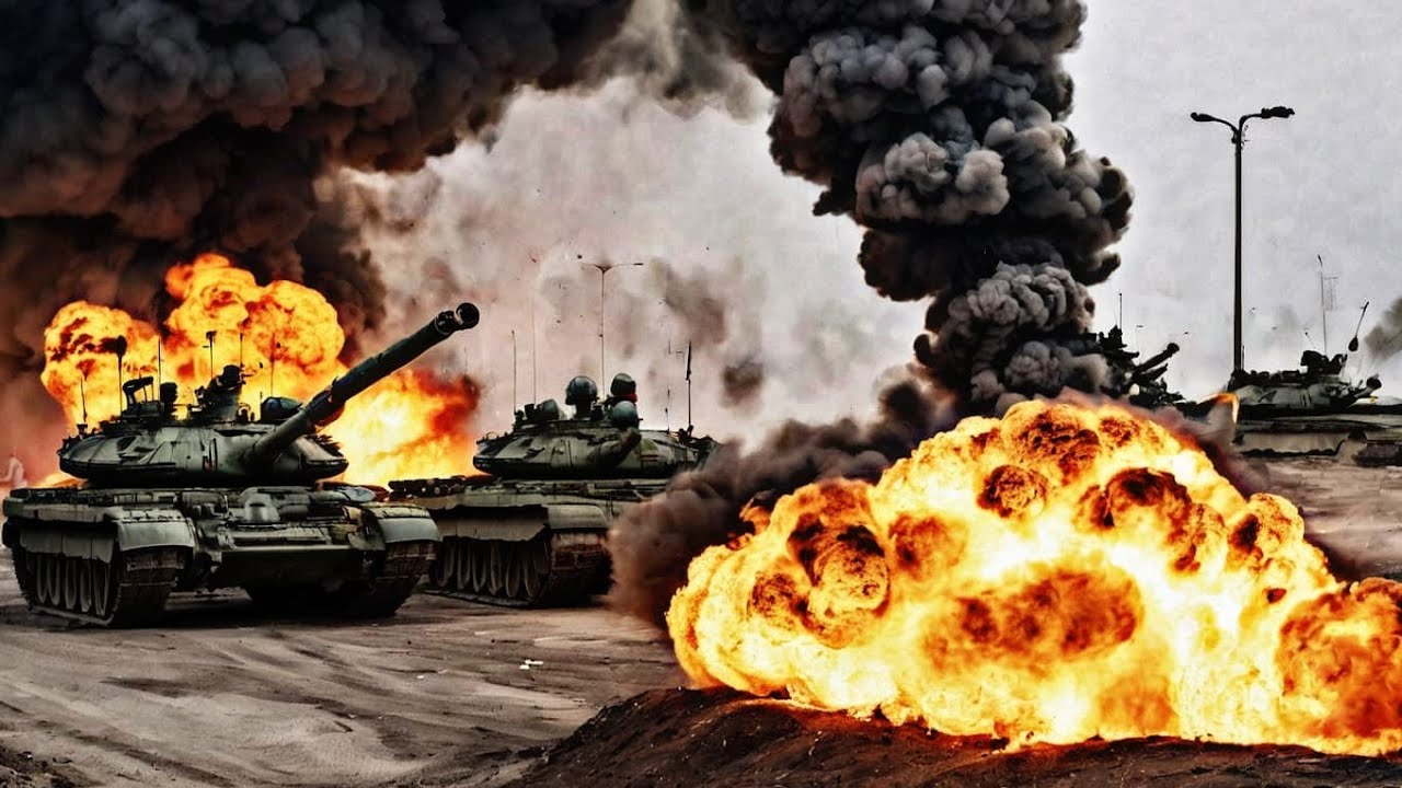 13 Minutes Ago! US ABRAMS M1 Tenk Convoy Destroyed by Russian T-90SM ...