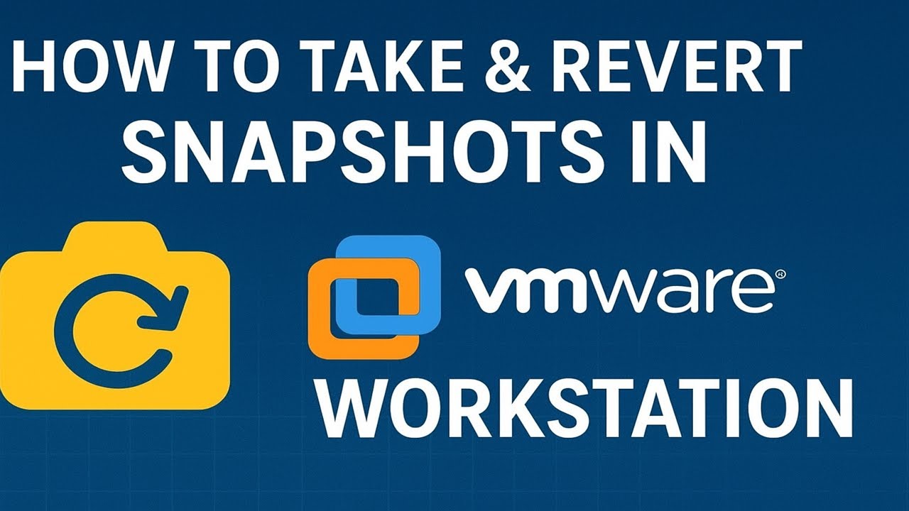 How to Take & Revert Snapshots in VMware Workstation - YouTube