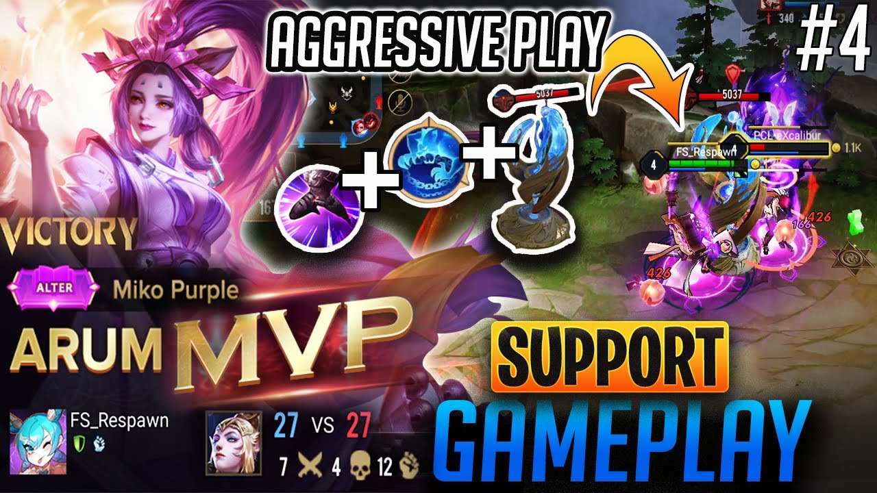 AoV | Arena of Valor | Arum Support Gameplay #4 Arum Aggressive Play🔥 ...