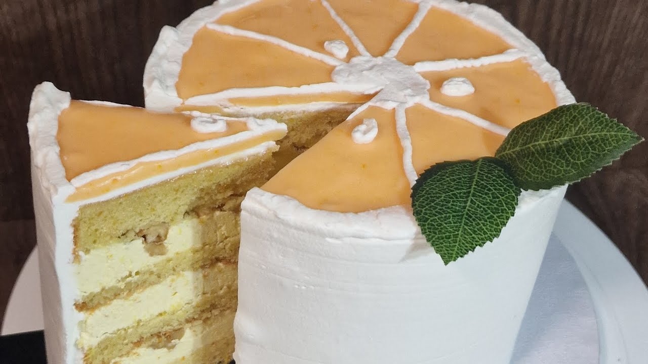 Orange Cake (torte me portokall) - YouTube