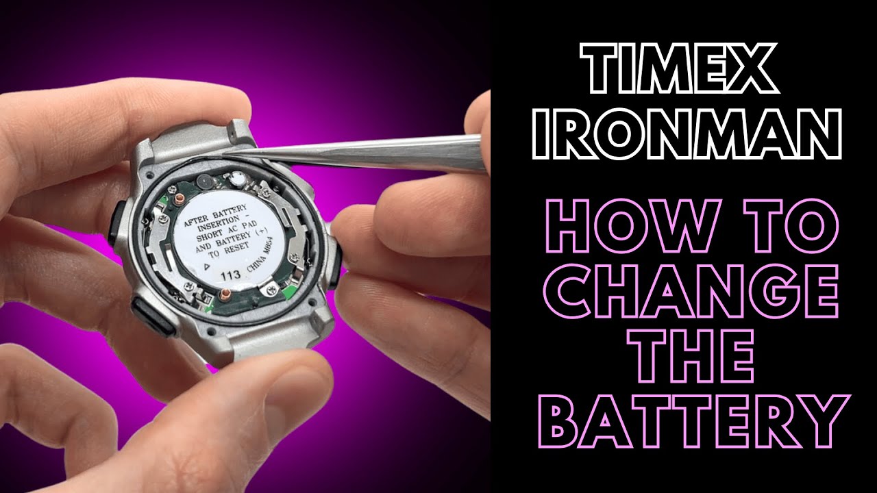 Timex Ironman Watch Battery Replacement CR2016 & AC Reset - YouTube