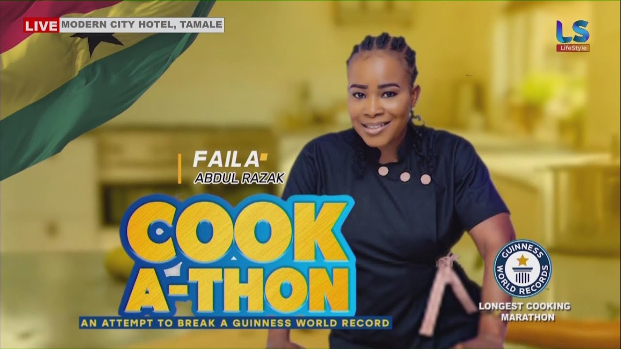 Cook-A-Thon Guinness World Record Attempt by Failatu Abdul Razak (Day 4 ...