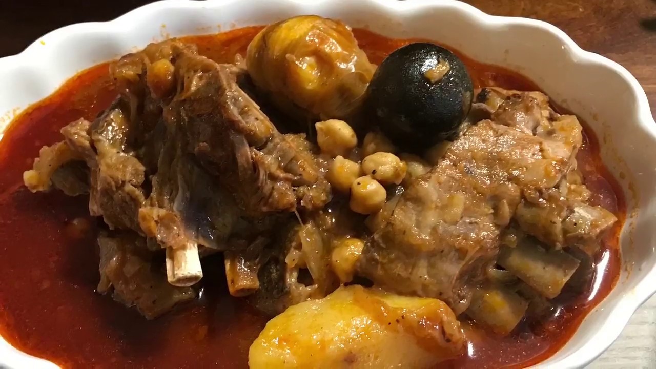 تشريب اللحم الغنم الأحمر من قناة رشة زعفران Youtube