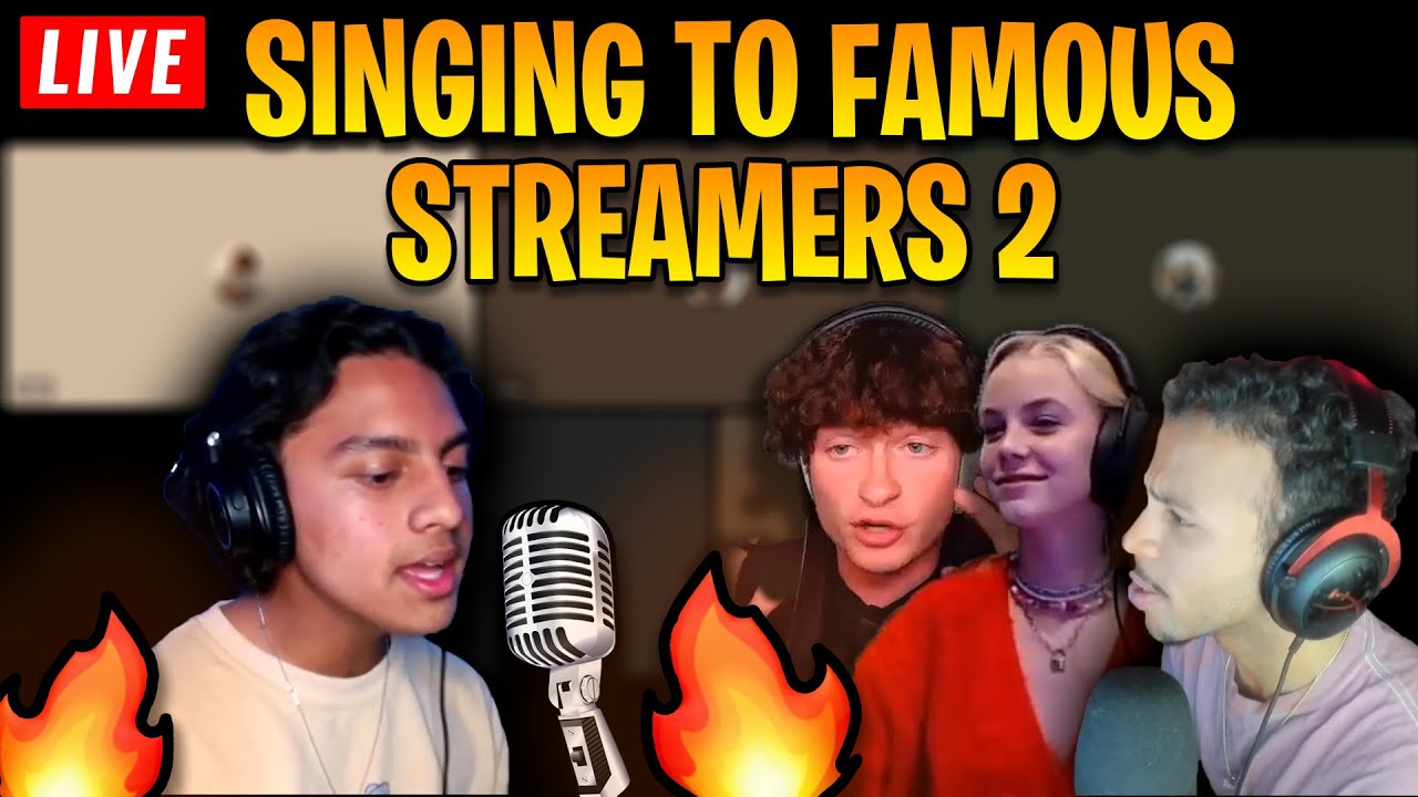 Singing To Famous Streamers 2 (Ft. Hamlinz, Anna Banana & Tommy Unold ...