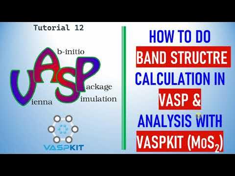 How to Perform BAND Structure Calculation in VASP and Analysis with VASPKIT - YouTube
