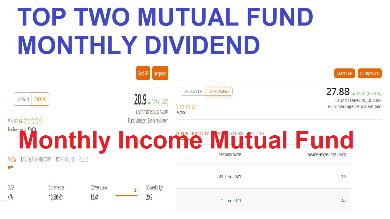 Top Two Best Mutual Fund For Dividend | HDFC Balanced Advantage Fund Vs ...