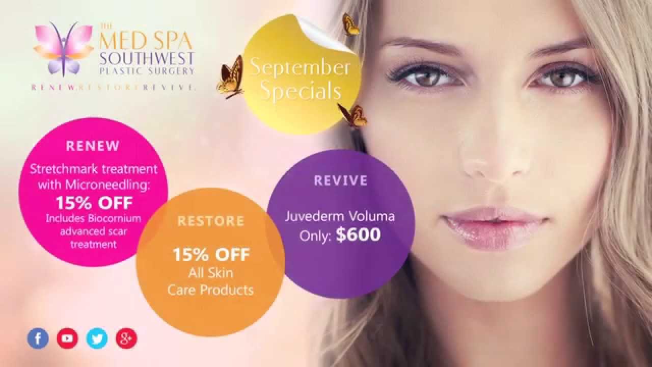 The MedSpa at Southwest Plastic Surgery - September Specials - YouTube