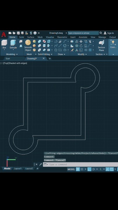 2D drawing tutorial😍 | AutoCAD tutorial | practice drawing | mechanical ...