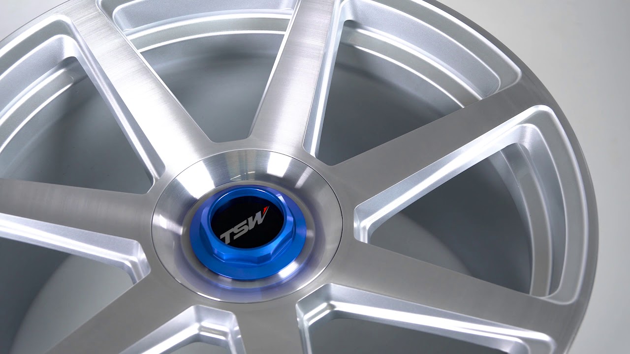 TSW Alloy Wheels - Evo-T in Silver w/ Brushed Face - YouTube