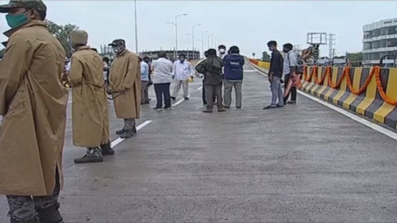 LIve Telecast of KTR Inaugurating Bairamalguda Flyover in Hyderabad ...