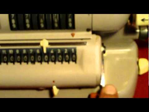 ANTIQUE VINTAGE GERMAN CALCULATOR " WALTHER " WSR160...works perfect ...