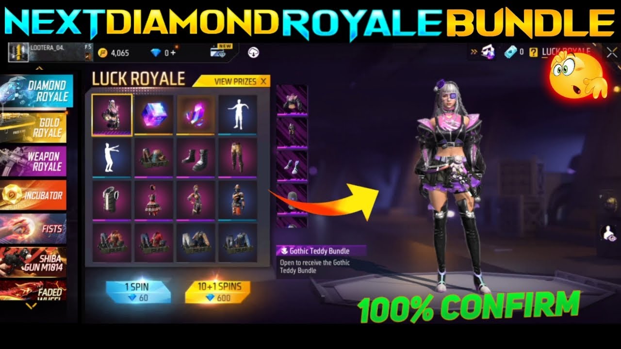 NEXT DIAMOND ROYALE BUNDLE FREE FIRE | NEW EVENT TODAY FREE FIRE | NEW ...