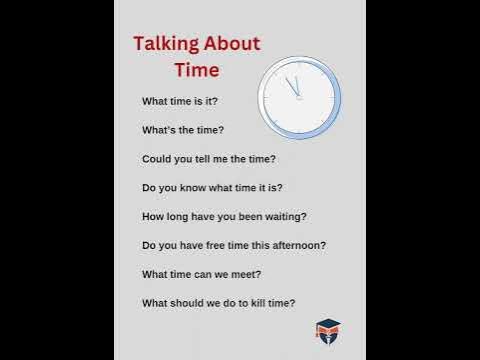 Talking About Time in English - YouTube