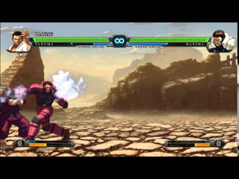 KOF XIII - Maxima: EX Vapor cannon cross up after Maxima press - YouTube