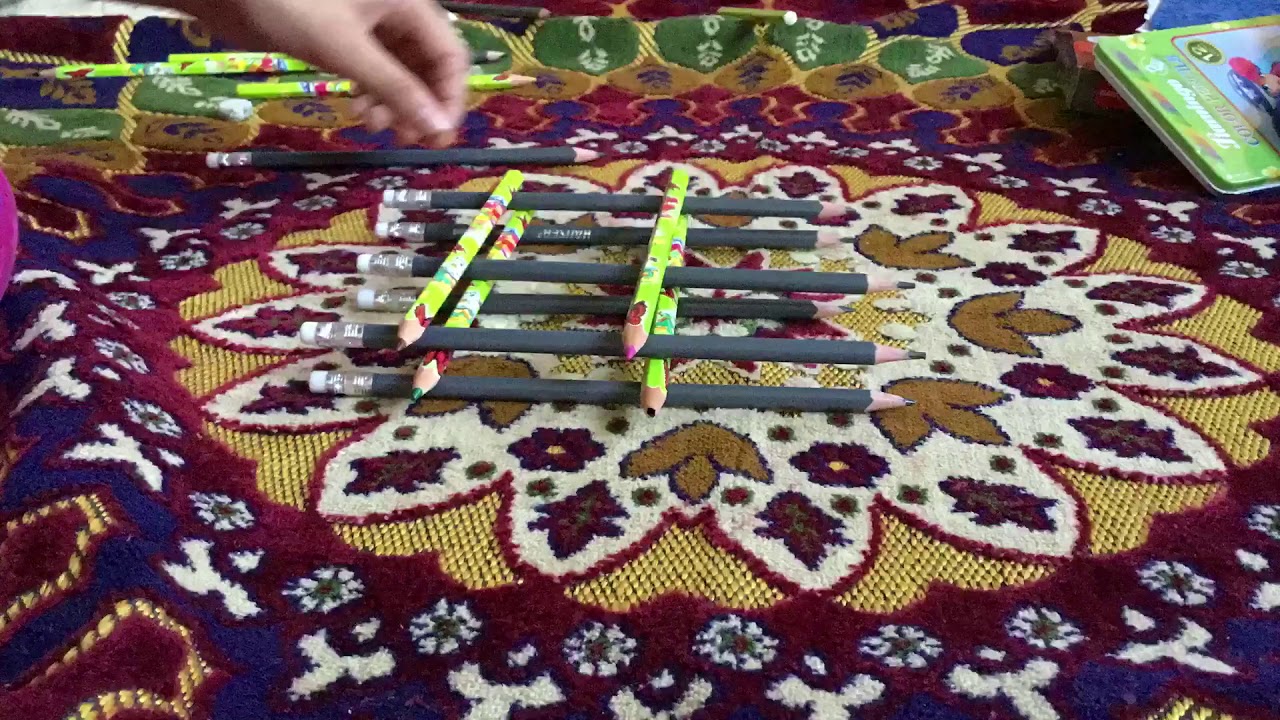This is how we make our pencil tower! - YouTube