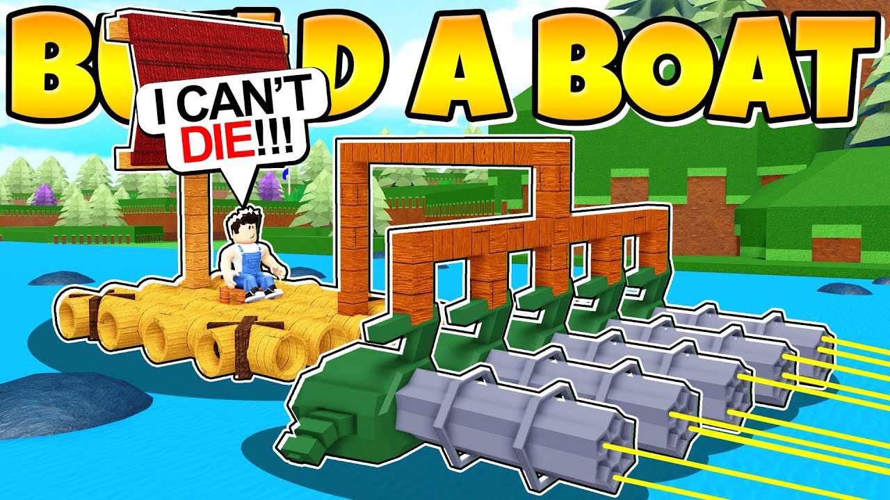 THIS MINIGUN TRICK MAKES YOU INVINCIBLE! Build a Boat - YouTube