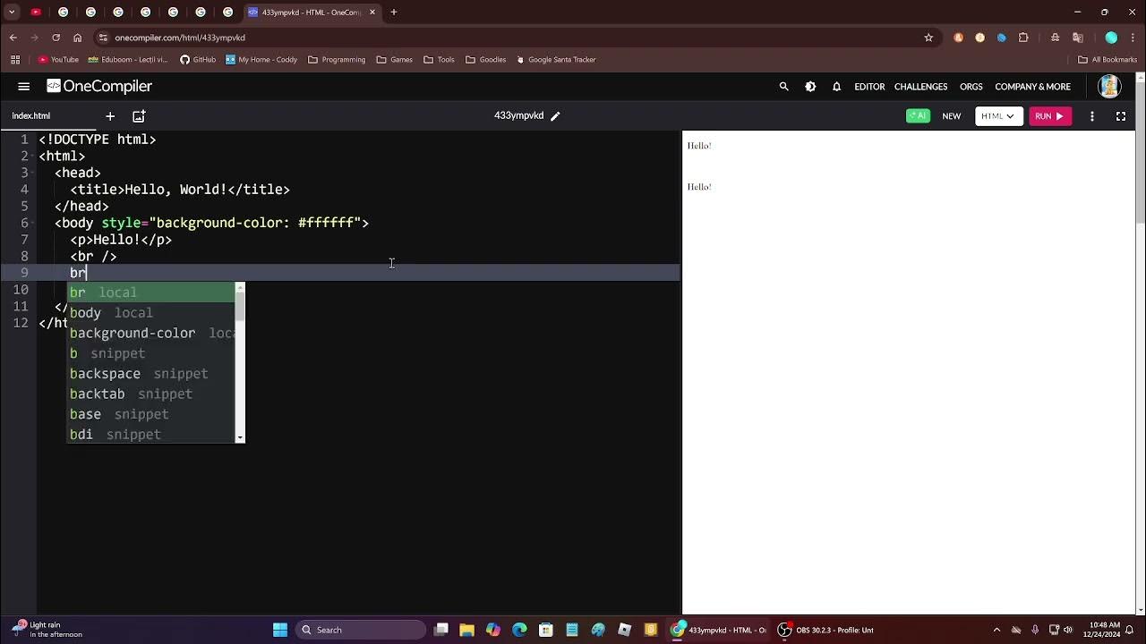 HTML Tutorial #5 - Breaks and horizontal rules - YouTube