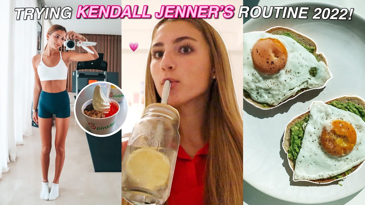 LIVING LIKE KENDALL JENNER FOR A DAY 2022 (diet & workout routine ...