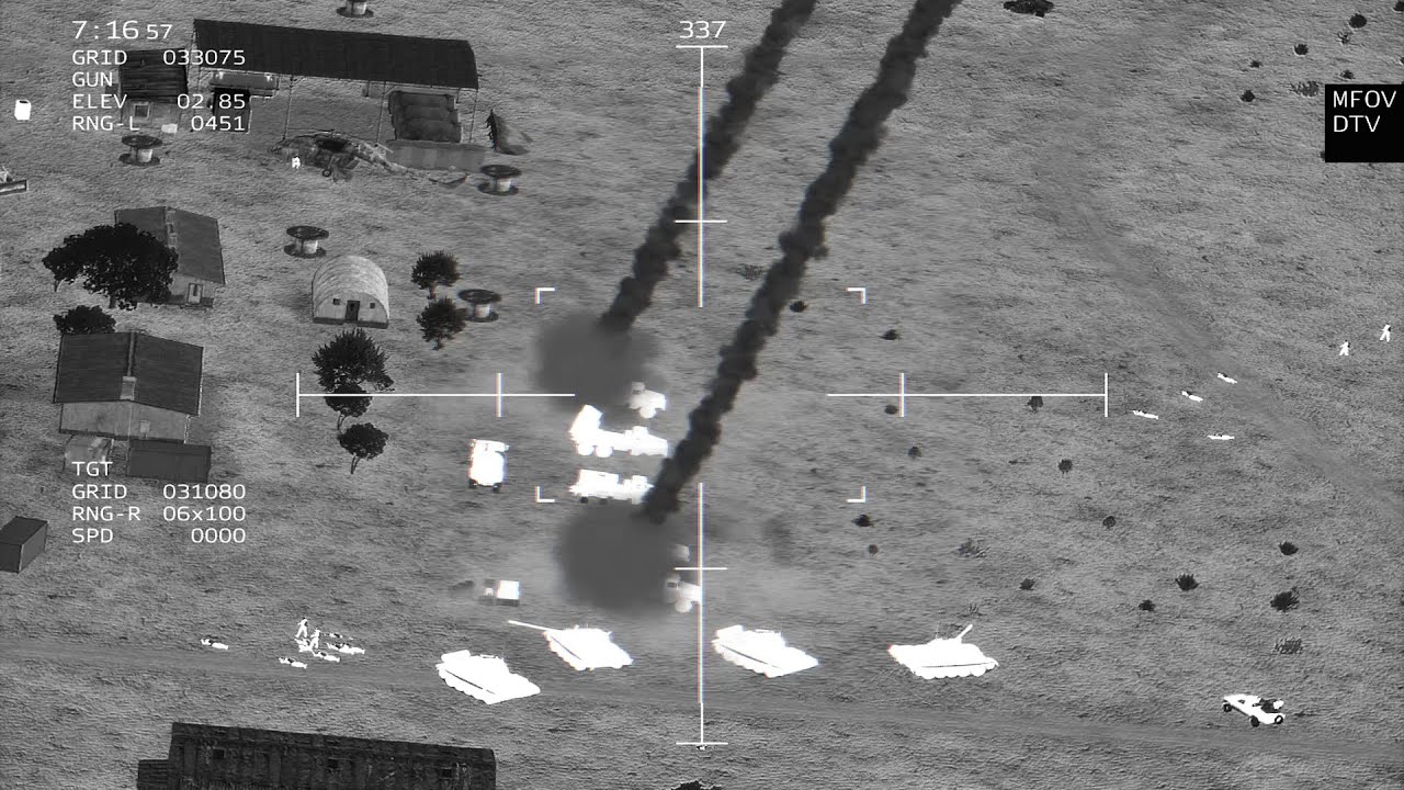 Super Deadly AC-130 in Action - Artillery units destroyed by fire ...