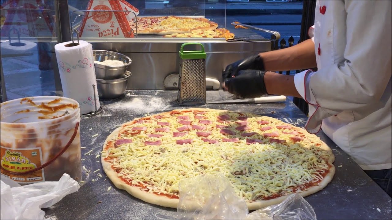 Pizza na Colombia em Bogotá - YouTube