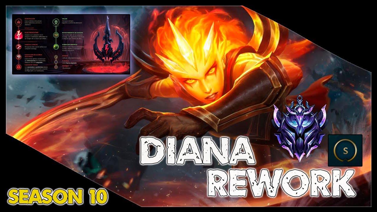Diana REWORK - OTRO broken champ - RUNAS S10 - YouTube