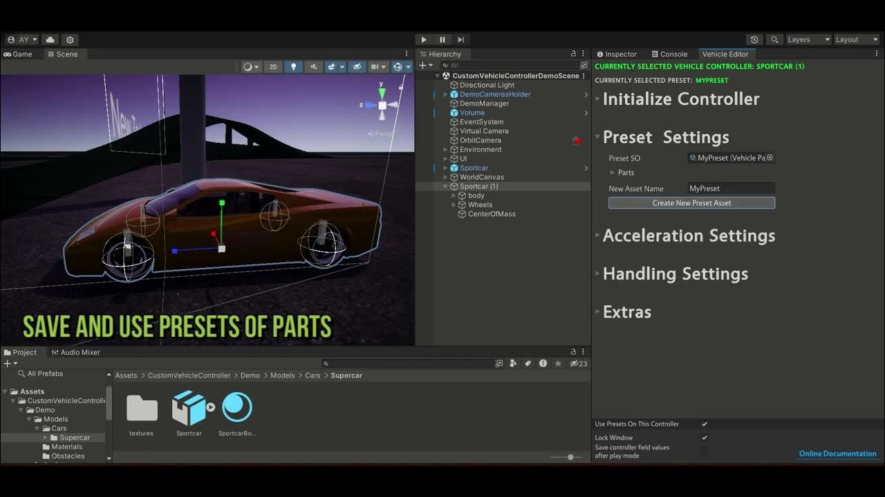 Custom Vehicle Controller | Quick Feature Showcase - YouTube