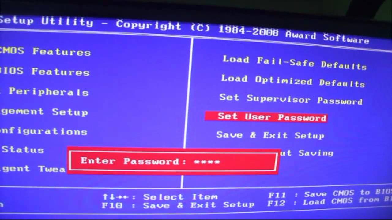How To Set a System Password - YouTube