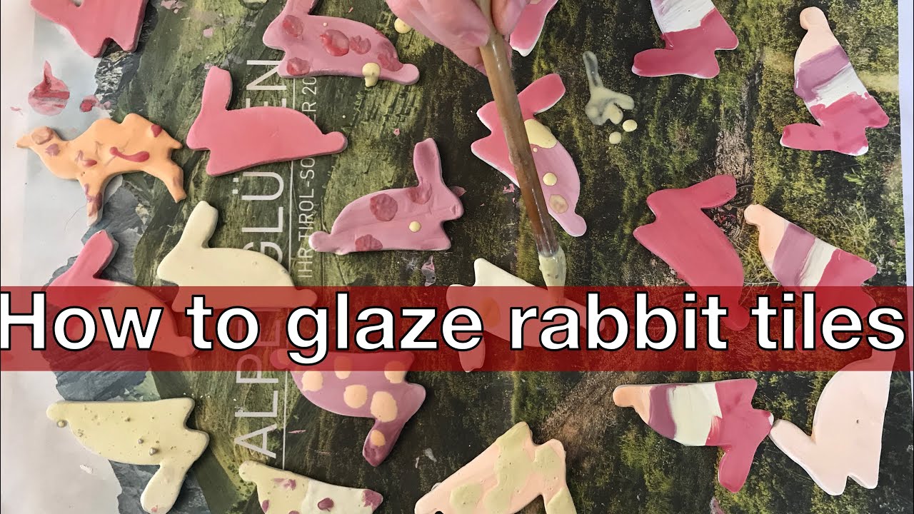 Ceramic art tutorial for beginners | DIY | How to glaze ceramic rabbit ...