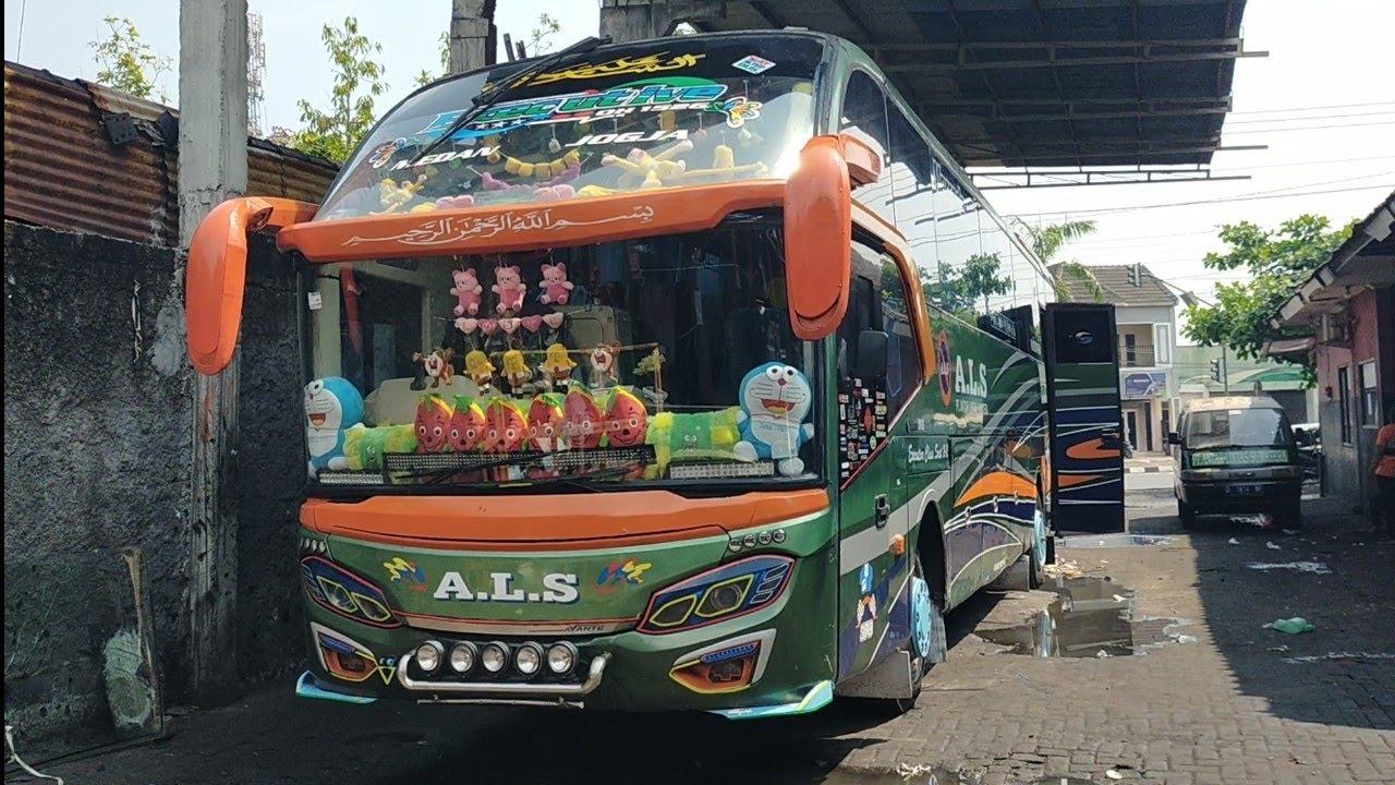 GANTENG MAKSIMAL..‼️KACA DEPAN BUS ALS 378 FULL BONEKA‼️TRIP DEPAN ...