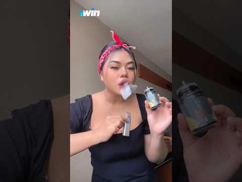 vape ringgar smoke girl smoking girl vape tricks hookah bar #shorts