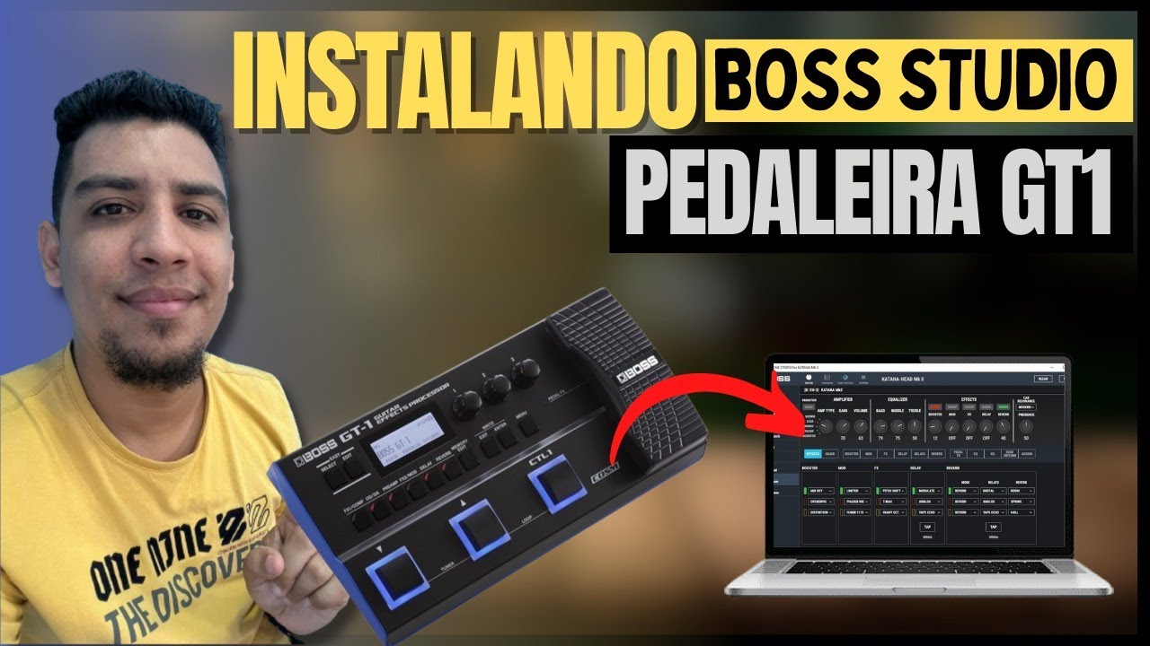 INSTALANDO SOFTWARE BOSS STUDIO! CONFIGURANDO BOSS GT1 - YouTube