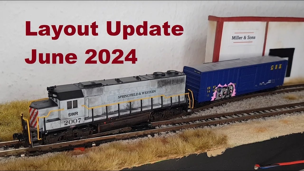 Layout Update June 2024 (N scale switching layout) - YouTube