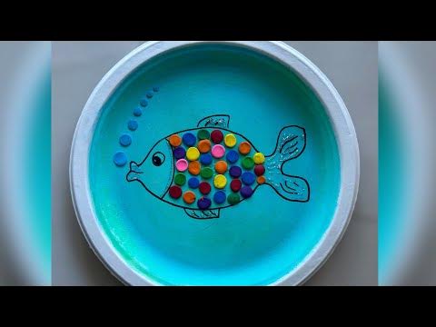 🐠 Colorful Fish Craft Using a Paper Plate And Modeling Clay - YouTube