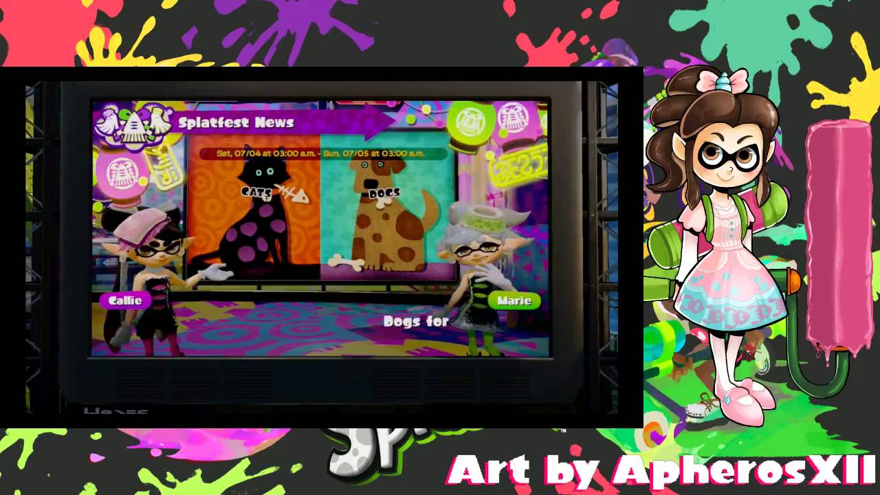 Splatoon: Voting Dog on the first Splatfest! - YouTube