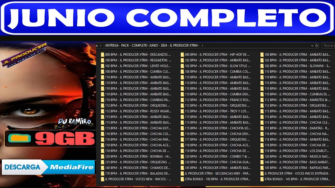 - ENTREGA - PACK - COMPLETO -JUNIO - 2024 - JL PRODUCER XTRM - 9 GB - YouTube