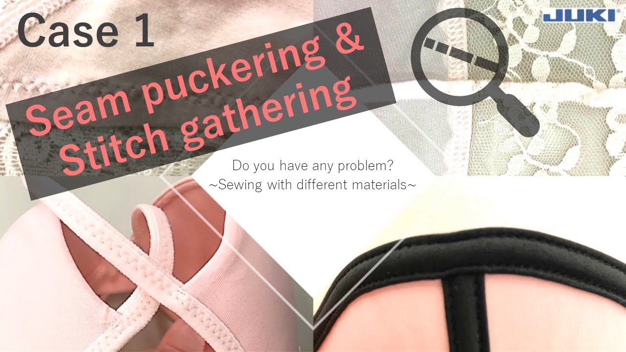 Solution for problems of sewing underwear (Case 1 : Seam puckering & Stitch gathering) - YouTube