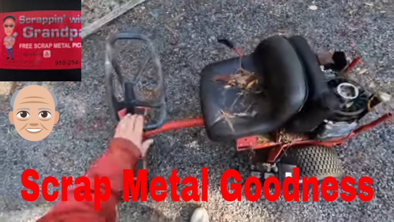 Picking up a load of Scrap Metal For Recycling - YouTube