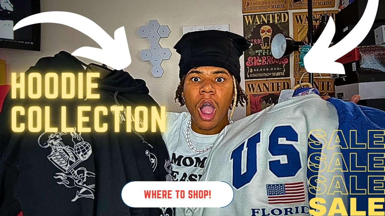 MY HOODIE COLLECTION | BEST PLACE TO BUY HOODIES FOR CHEAP ! - YouTube