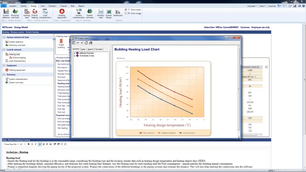 Part 4 - District Heating & Cooling Analysis with RETScreen Expert ...