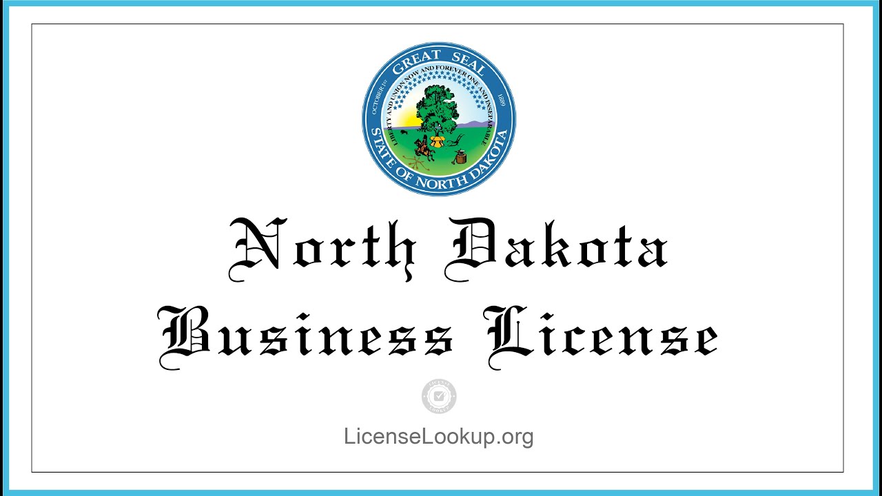 North Dakota Business License - What You need to get started #license # ...