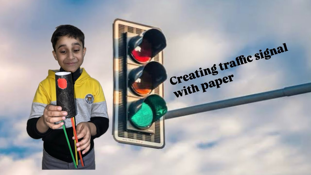 Creating Traffic signal with paper - Creative Brothers #art #drawing # ...