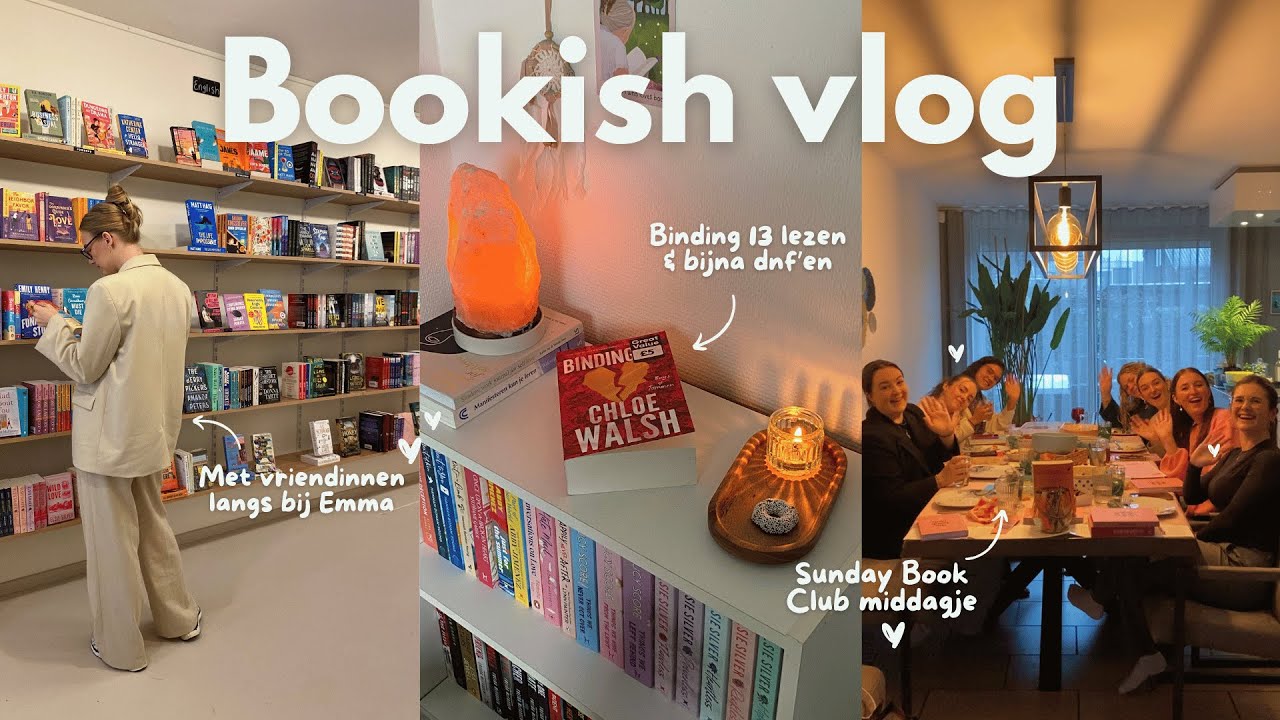 bookish vlog #1 📖🫖🧸💌 emma’s bookshop, binding 13 lezen + review ...