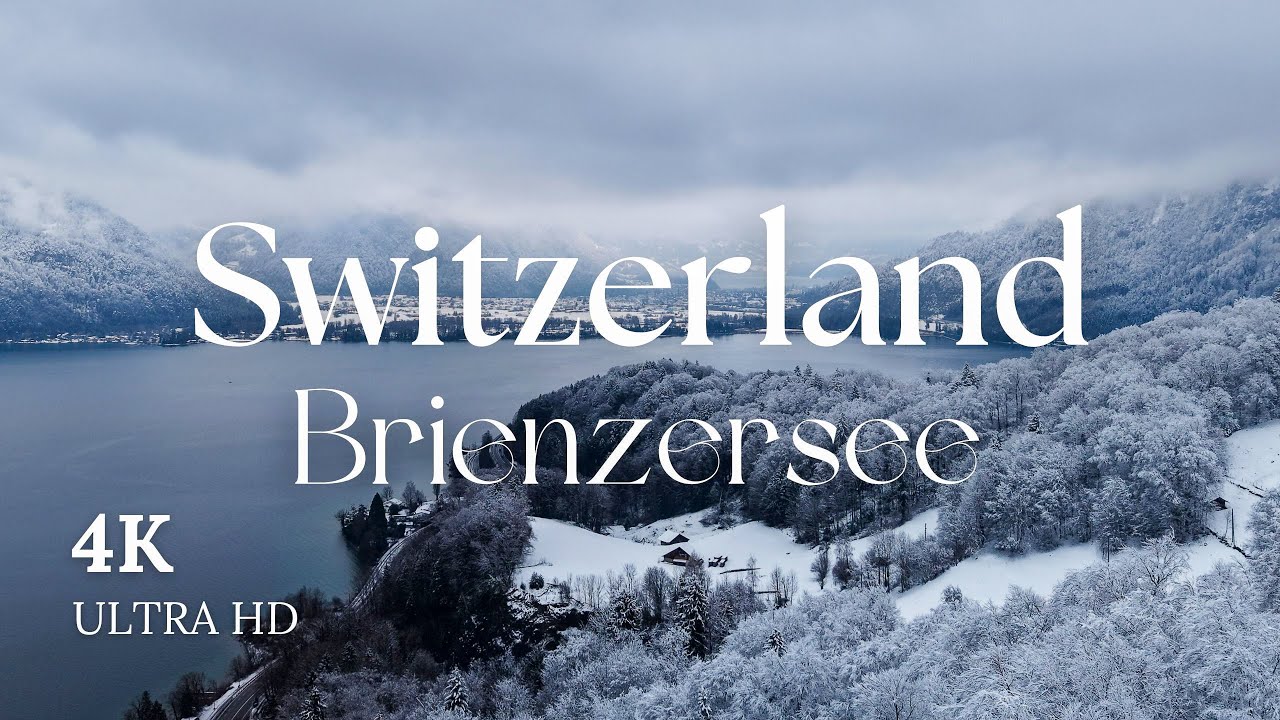 4K SWITZERLAND Brienzersee Drone Winter - YouTube