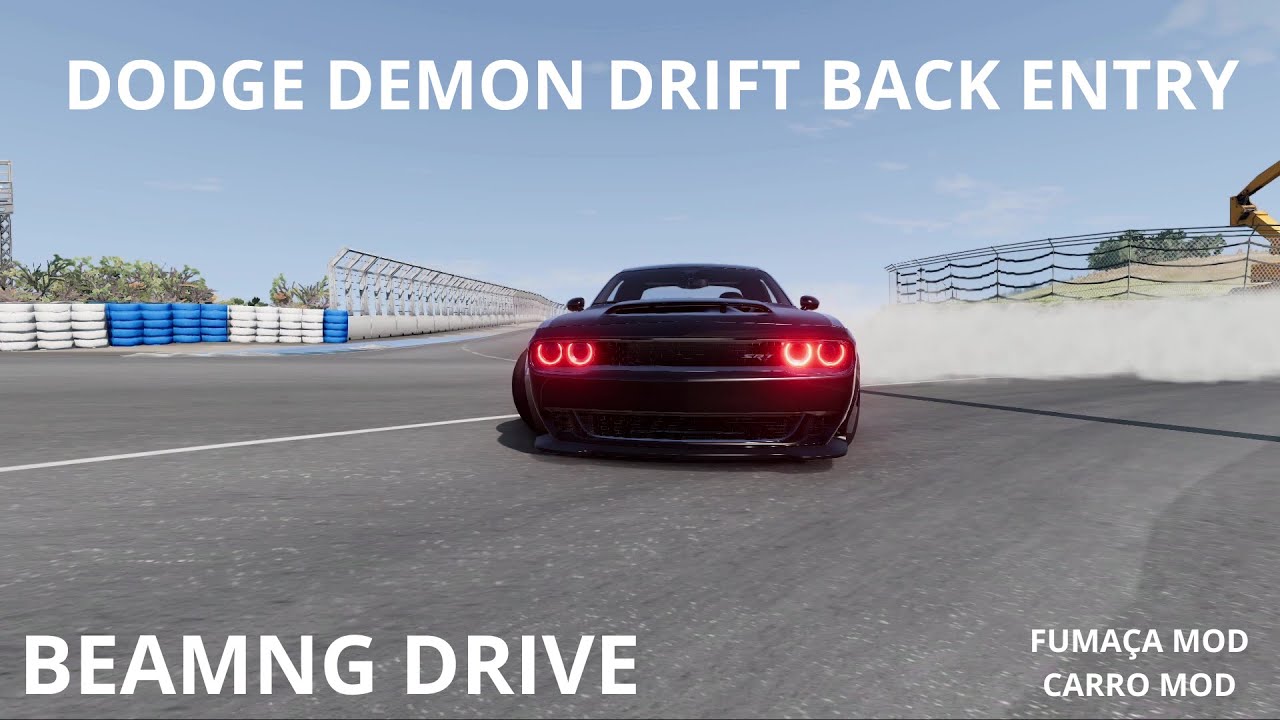 DODGE DEMON DRIFT BACK ENTRY BEAMNG DRIVE - YouTube