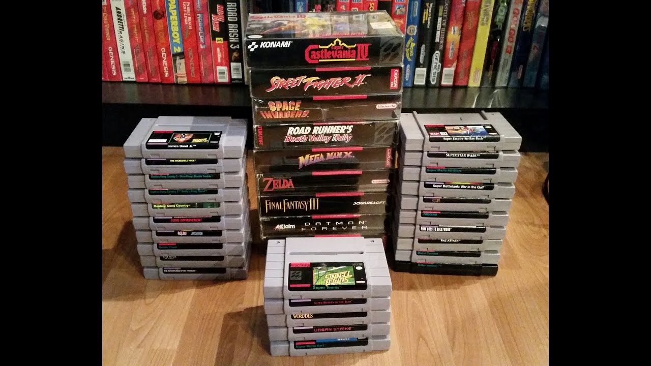 My Super Nintendo Game Collection (2015) - YouTube