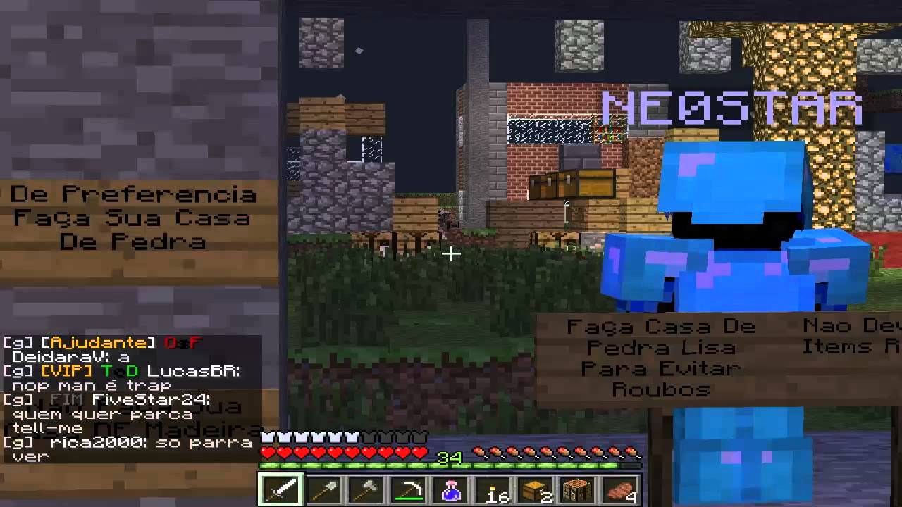 Minecraft Servidor PVP Blood Swords! - YouTube