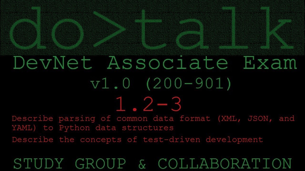 DevNet Associate Exam v1.0 (200-901) 1.2-3 STUDY - YouTube