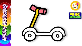 SCOOTER Drawing How to Draw a SCOOTER | ENJOY DRAWING | Doovi