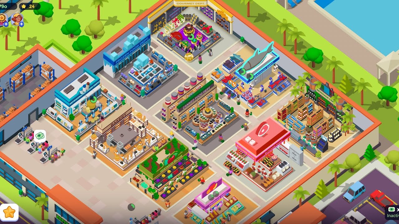 All Max Level - Idle Supermarket Tycoon Gameplay - YouTube
